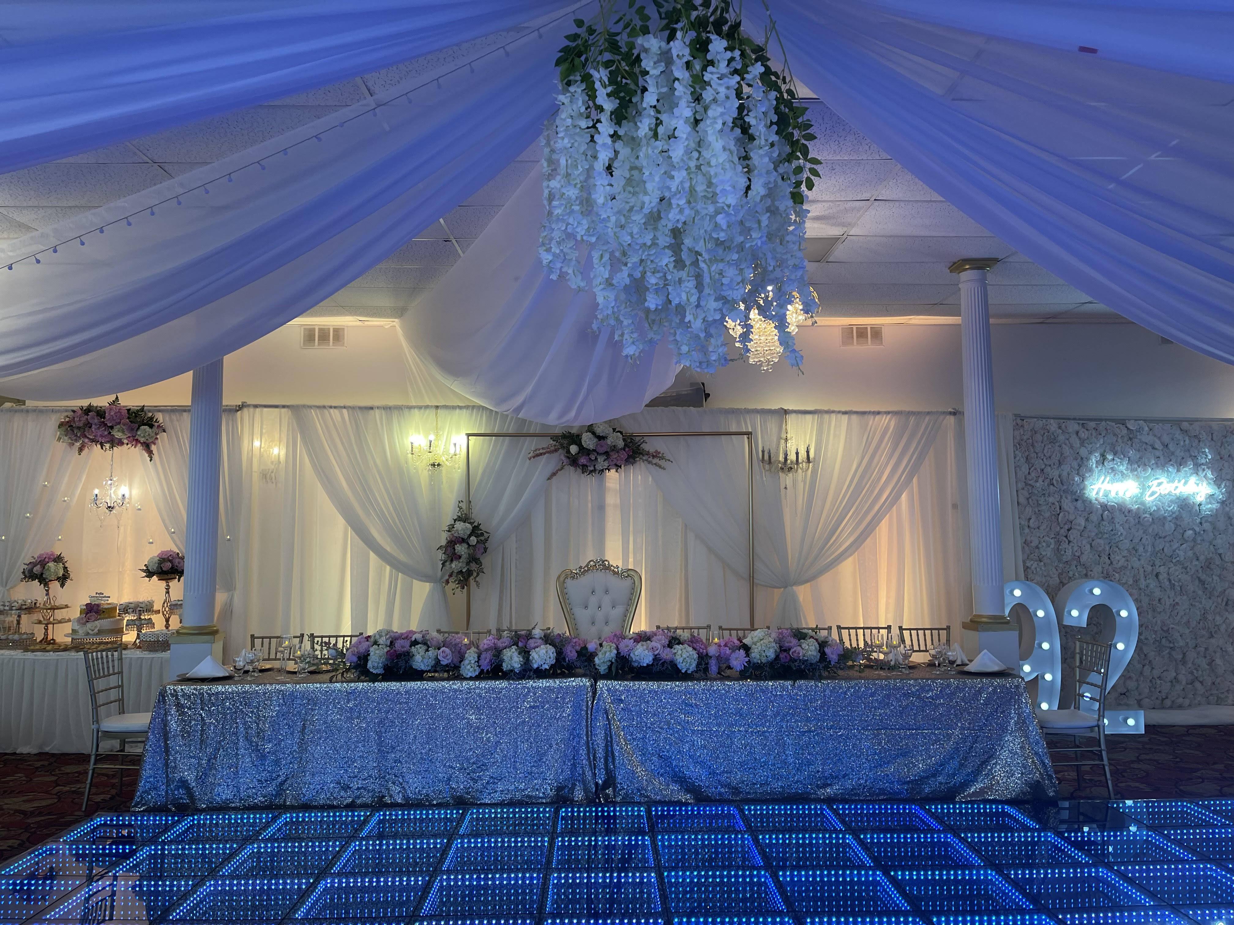 Quinceanera Hall Decorations Blue